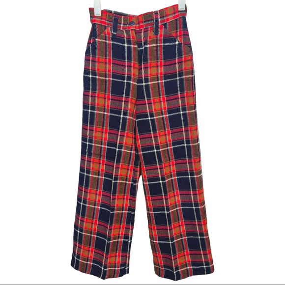 Stones Wear | Bottoms | Vintage 7s Acrylic Plaid Stones Wear Bell ...